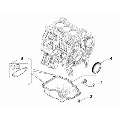 71753861 FIAT 500 2016-Present Oil Cap And Base Cover Sealer